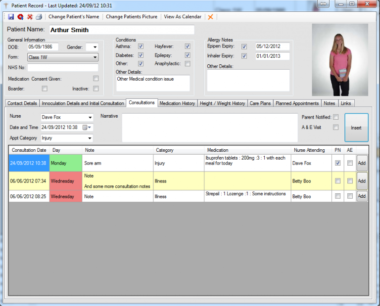How it looks - Patient TrackerPatient Tracker